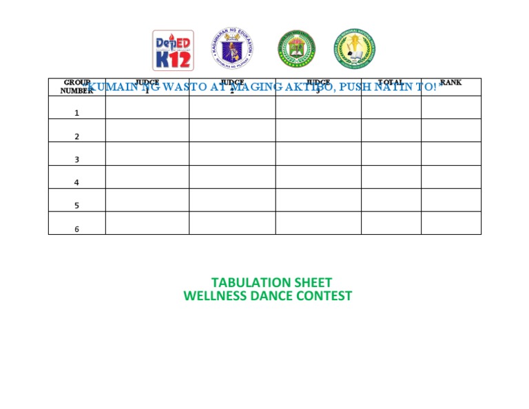"Kumain NG Wasto at Maging Aktibo, Push Natin To!": Wellness Dance ...