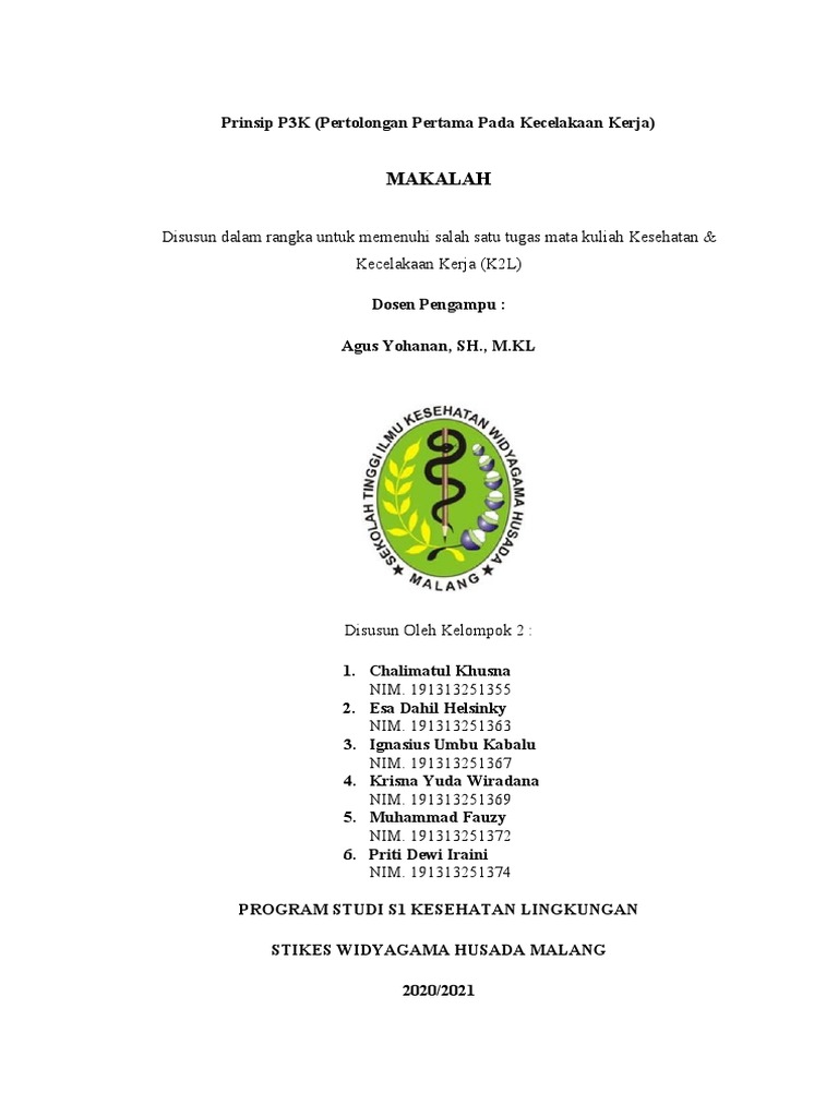 Makalah Prinsip P3K | PDF