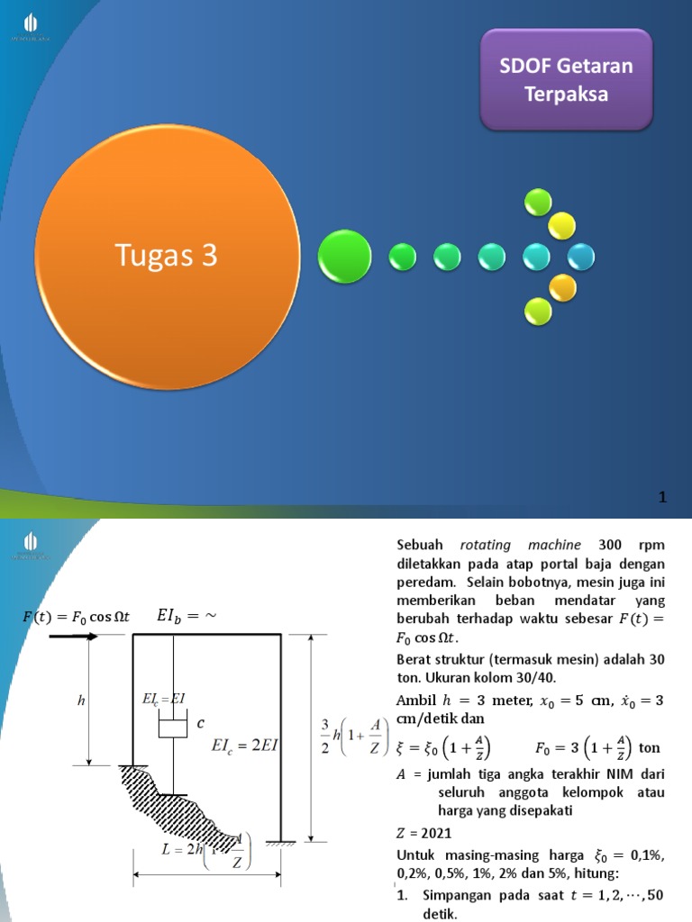 Tugas 03 - SDOF Getaran Terpaksa | PDF
