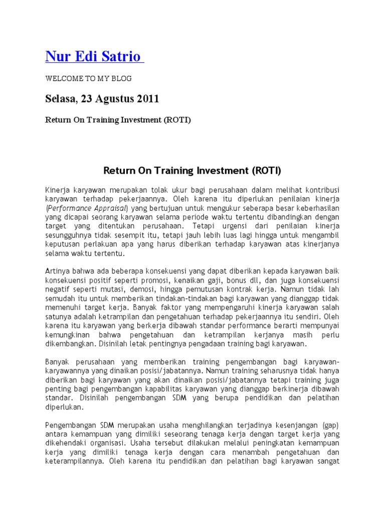 Evaluasi Training | PDF
