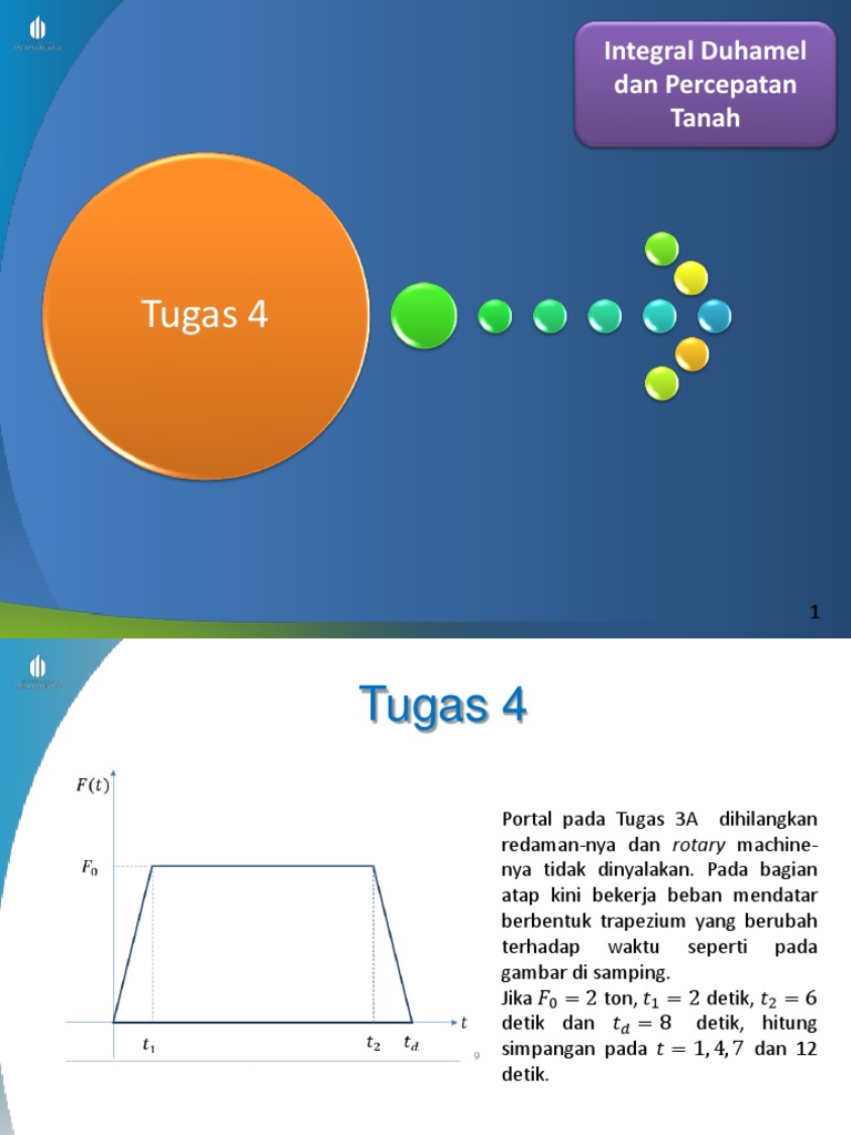 v01 Tugas 04 - Integral Duhamel Dan Percepatan Tanah | PDF