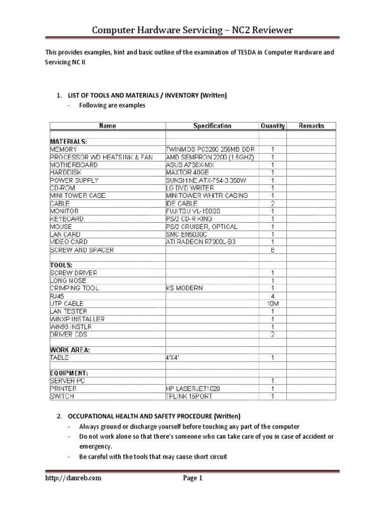 Computer Hardware Servicing NC2 Guide | PDF | Computer Data Storage ...