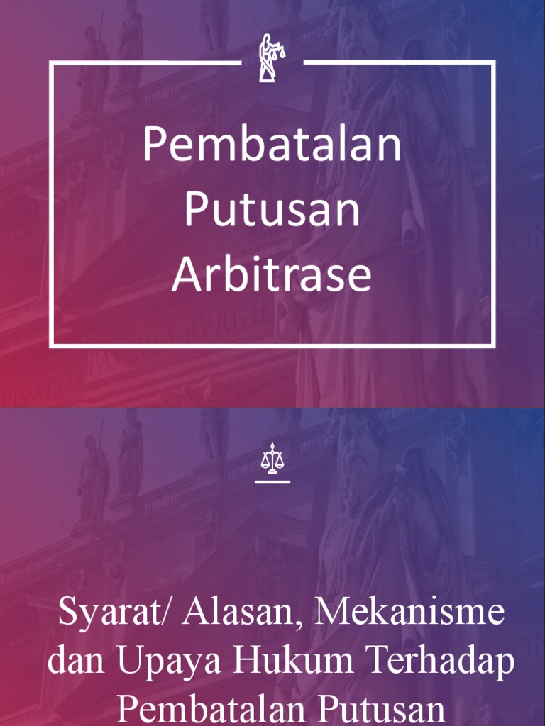 Pembatalan Putusan Arbitrase | PDF