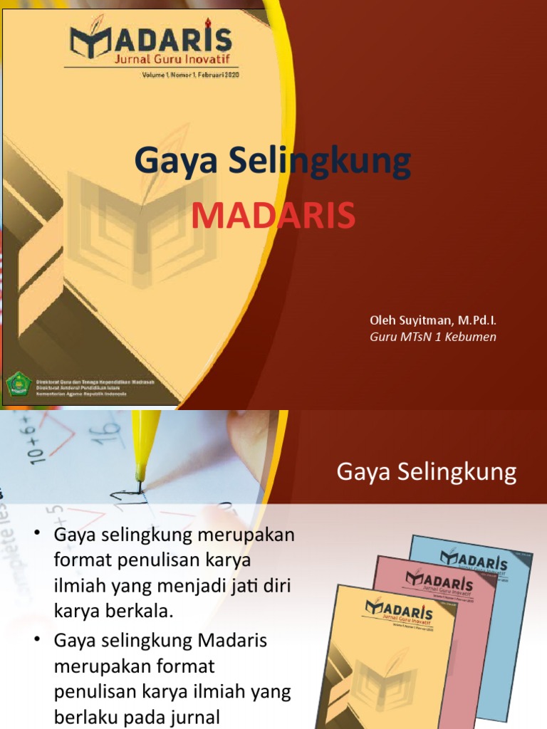 Gaya Selingkung Jurnal Madaris | PDF