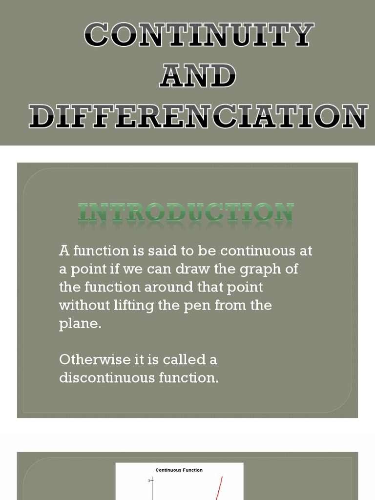 07 July Introduction To Continuity | PDF