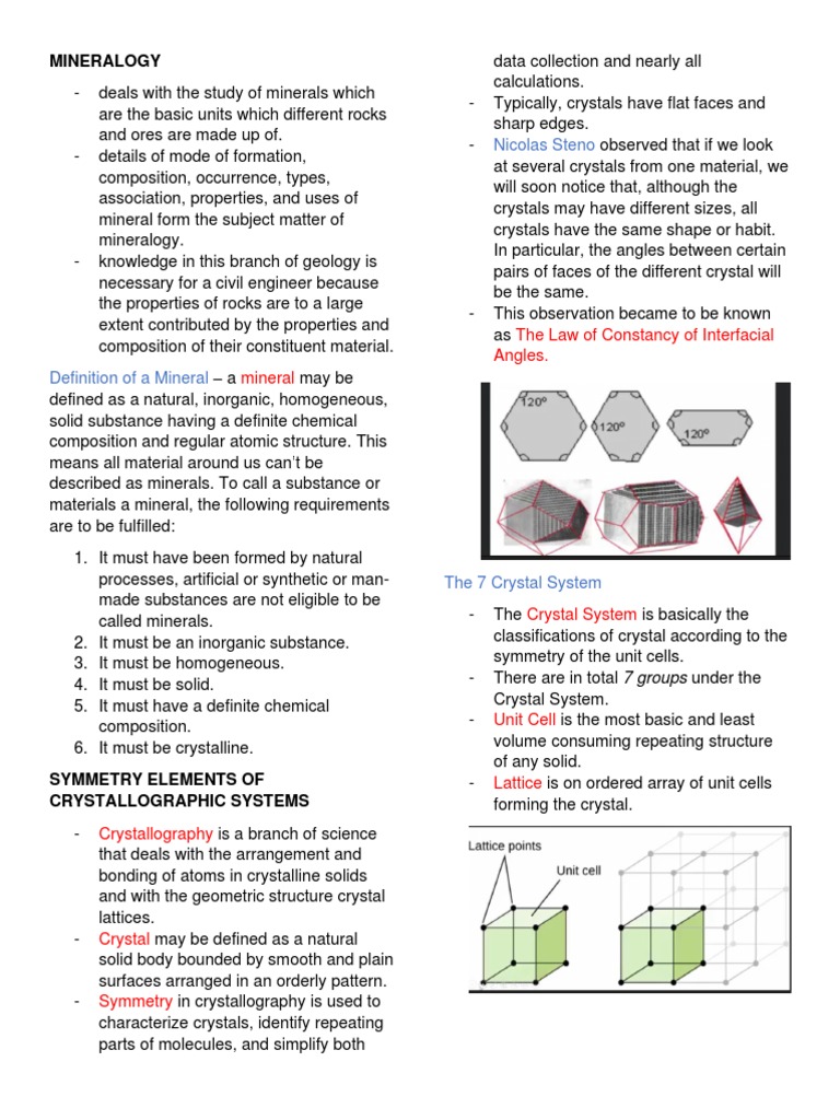 Nicolas Steno: The Law of Constancy of Interfacial Angles | PDF ...