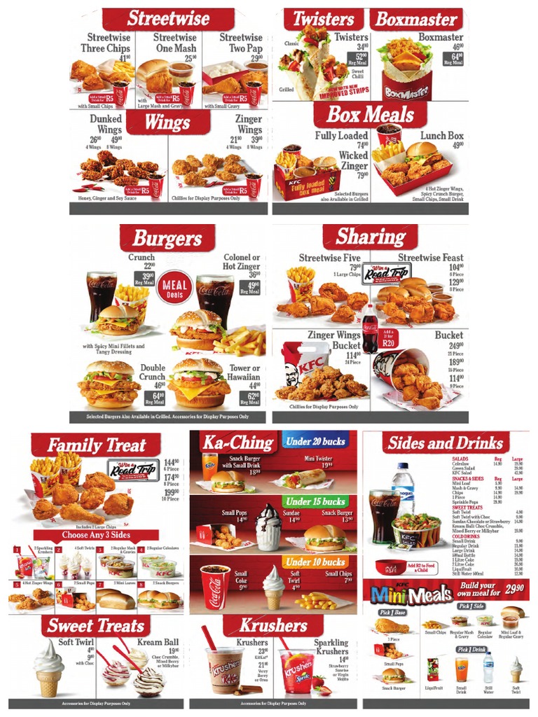 KFC Menu | PDF
