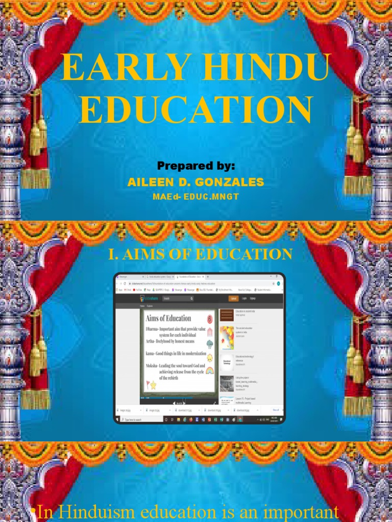 Early Hindu Education: Aileen D. Gonzales | PDF | Teachers