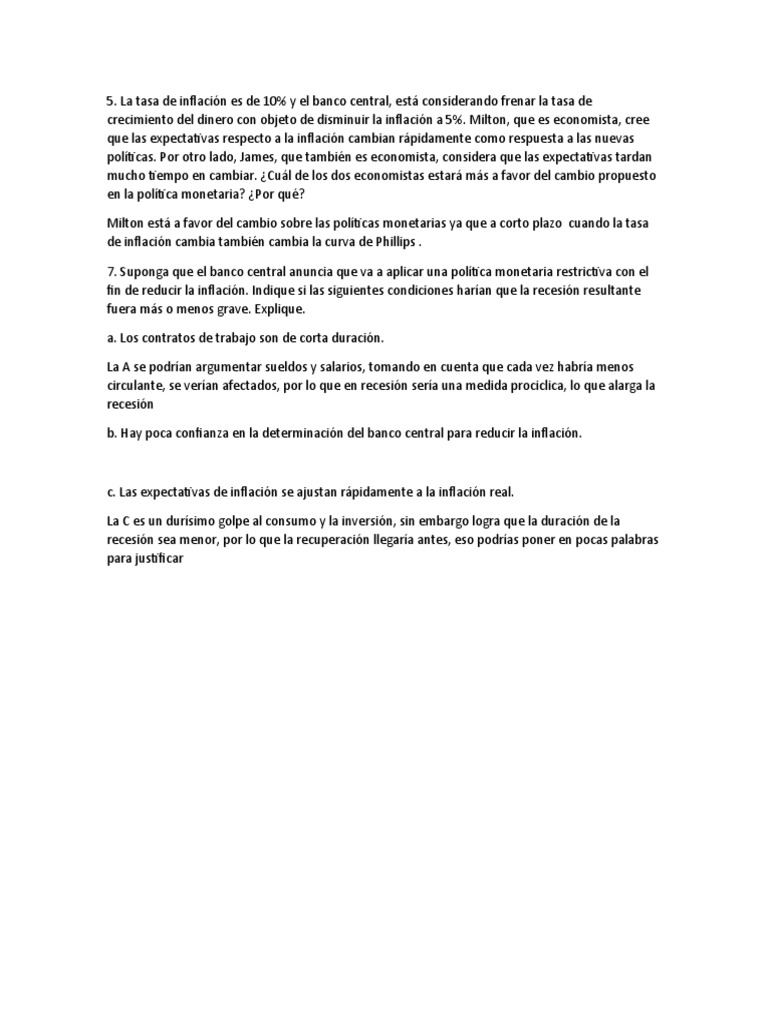 DEBER 6 (Ejercicios Capítulo 35libro de Mankiw) | PDF