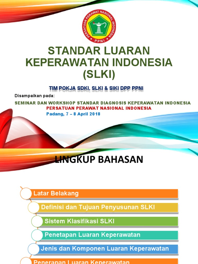 Standar Luaran Keperawatan Indonesia | PDF
