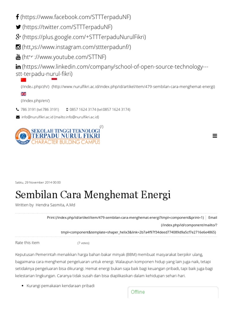 Cara Hemat Energi | PDF
