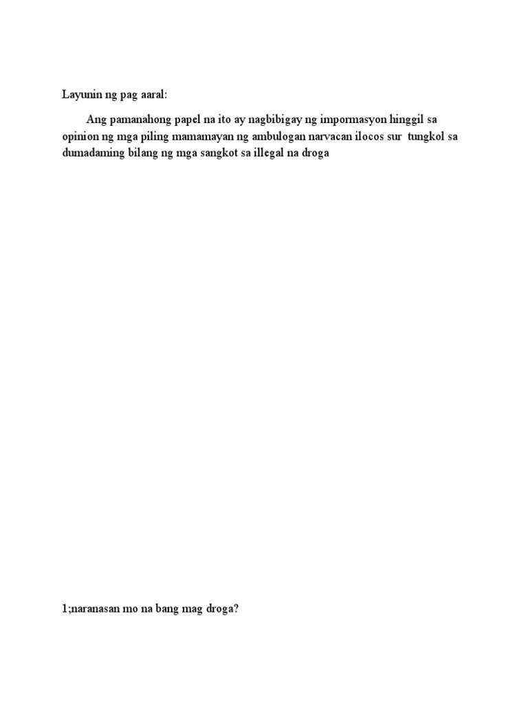 Layunin NG Pag Aaral | PDF