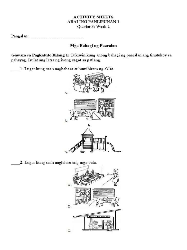 AP 1 Activity Sheet Q3 W2 | PDF