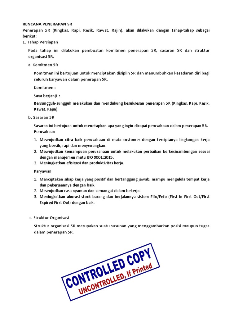 5 R Gudang KP | PDF | Karier & Perkembangan | Bisnis