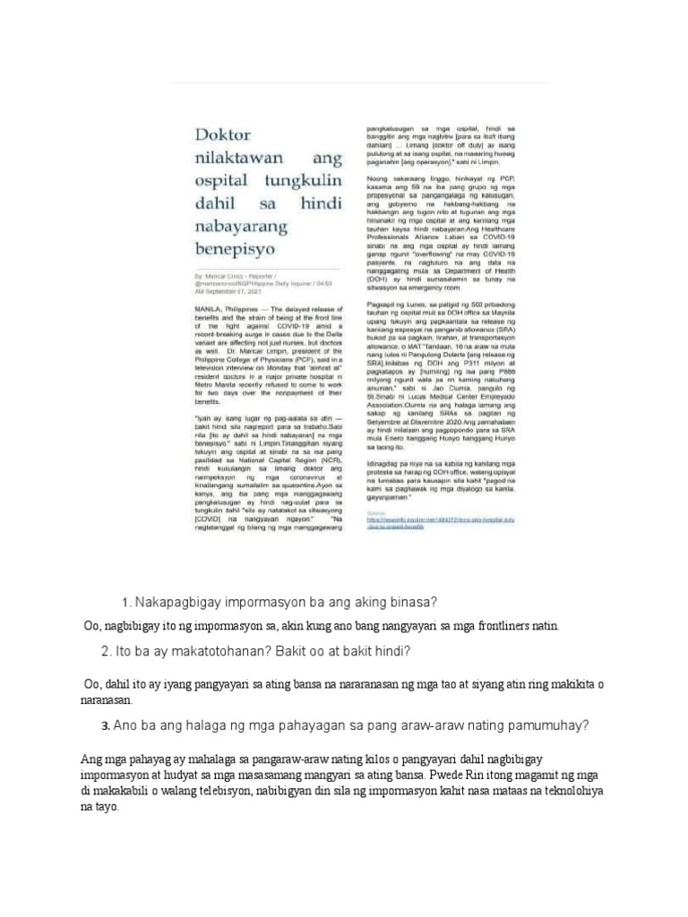 Dyornalistik Na Pagsulat | PDF