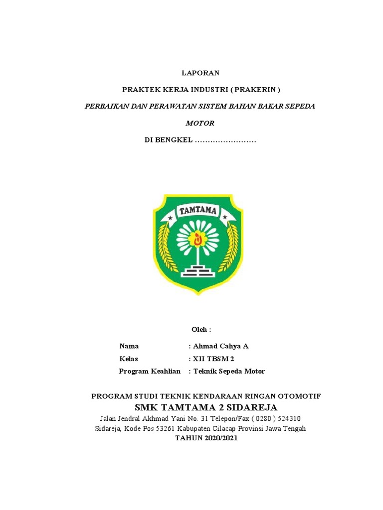 Contoh Laporan 1 | PDF