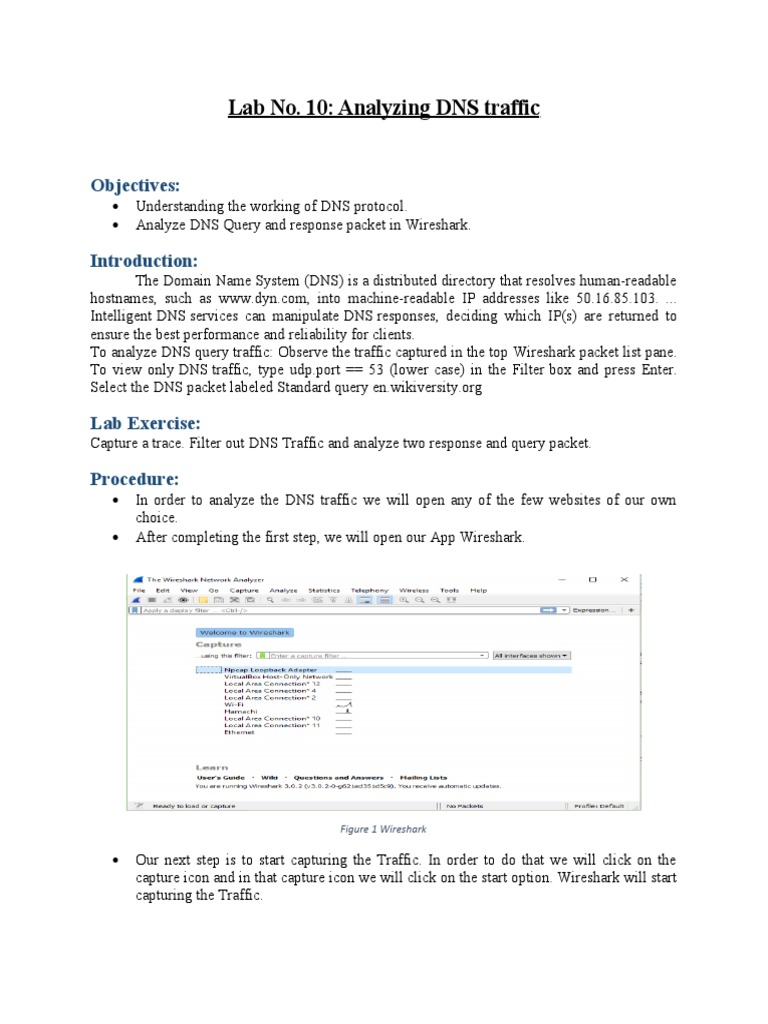 DNS Traffic Analysis with Wireshark | PDF | Domain Name System ...