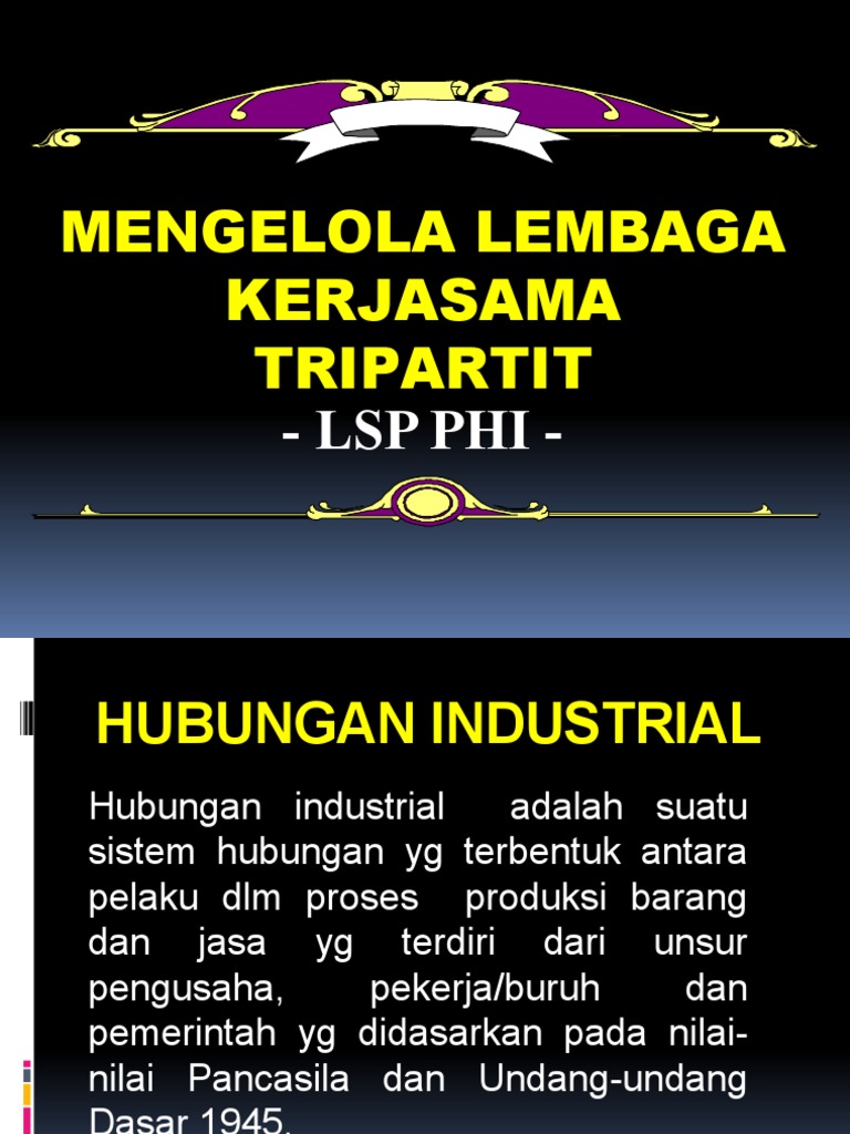 Materi Bimtek Mengelola LKS Tripartit-LSP PHI | PDF | Pengelolaan Keuangan & Uang | Ilmu Sosial