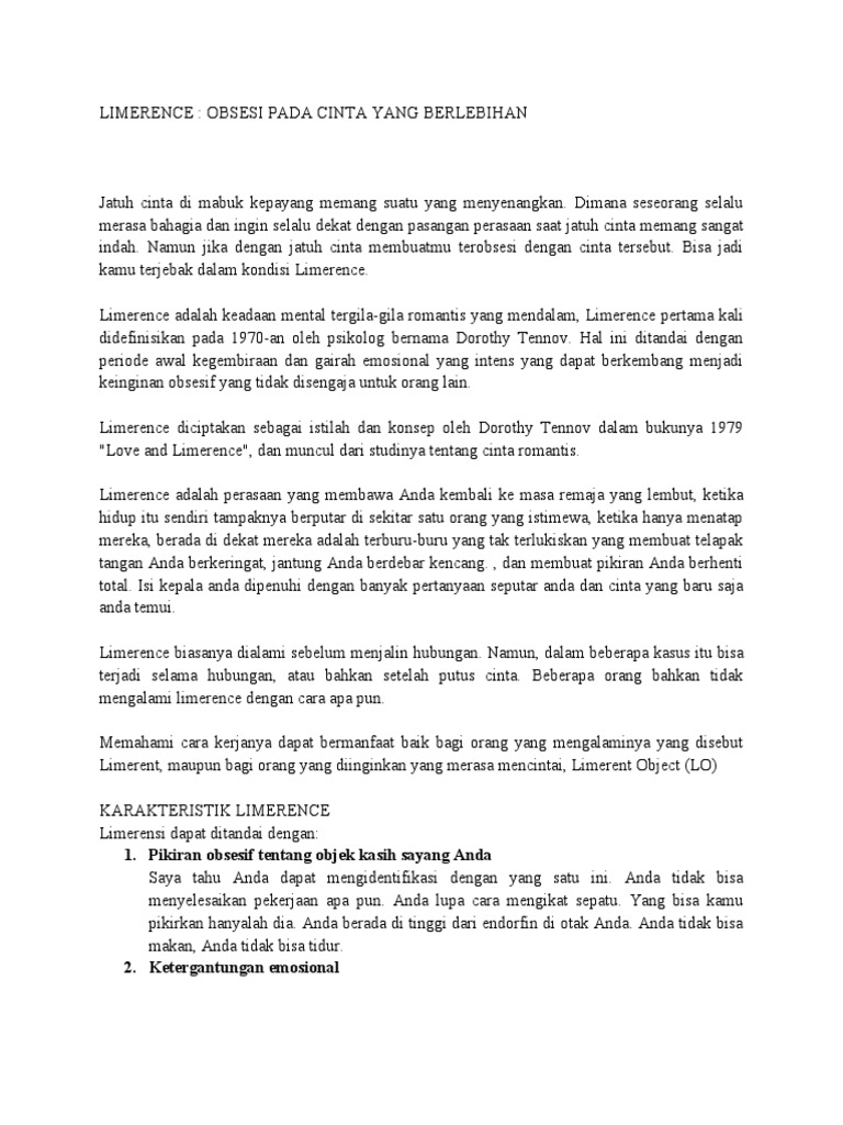 LIMERENCE | PDF