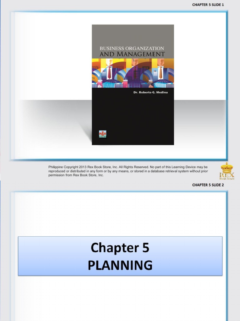 Chapter 6 Planning | PDF
