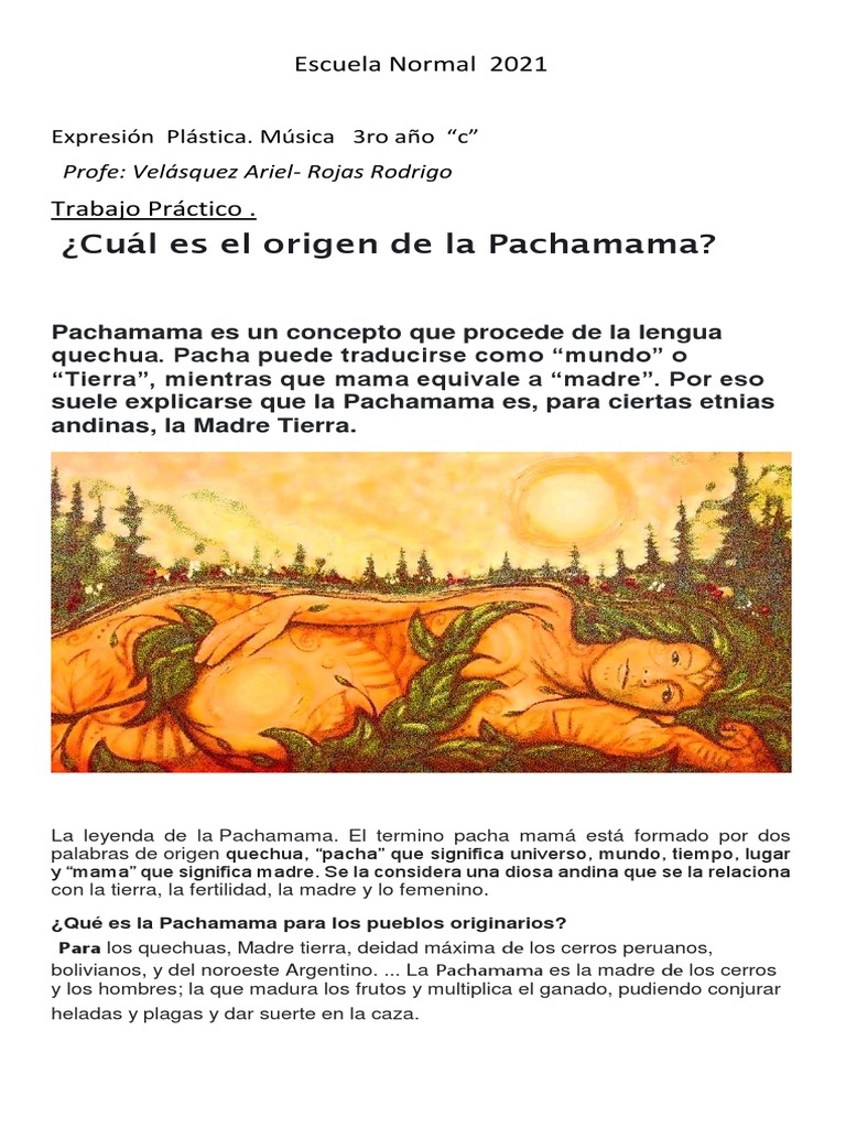 Escuela Normal 2021 Dia de La Pachamama | PDF