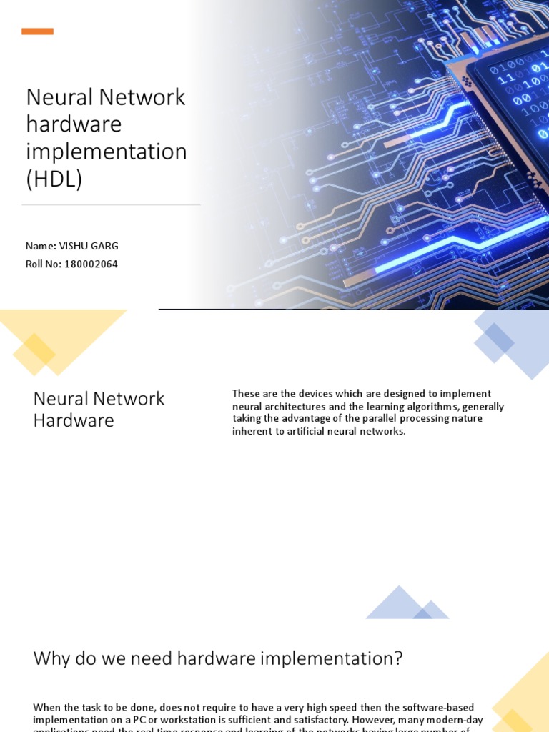 Neural Network Hardware Implementation (HDL) - Vishu Garg | PDF | Electronic Circuits ...