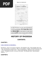 Causes and Events of the First Chimurenga | PDF