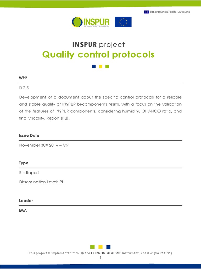 Quality Control Protocols Eu2 | PDF | Ph | Chemistry