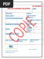 Modele Recu de Paiement Word 1 | PDF
