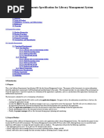 SRS For Library Management System | PDF | User (Computing) | Databases