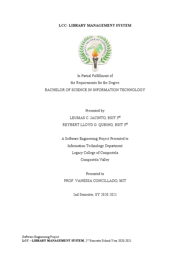 LCC - Library Management System | PDF | Software | Libraries