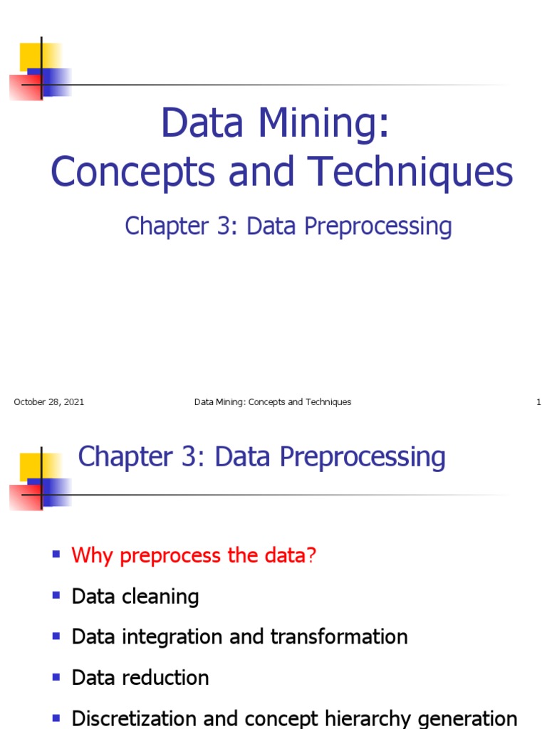 Data Preprocessing | PDF | Data Compression | Wavelet