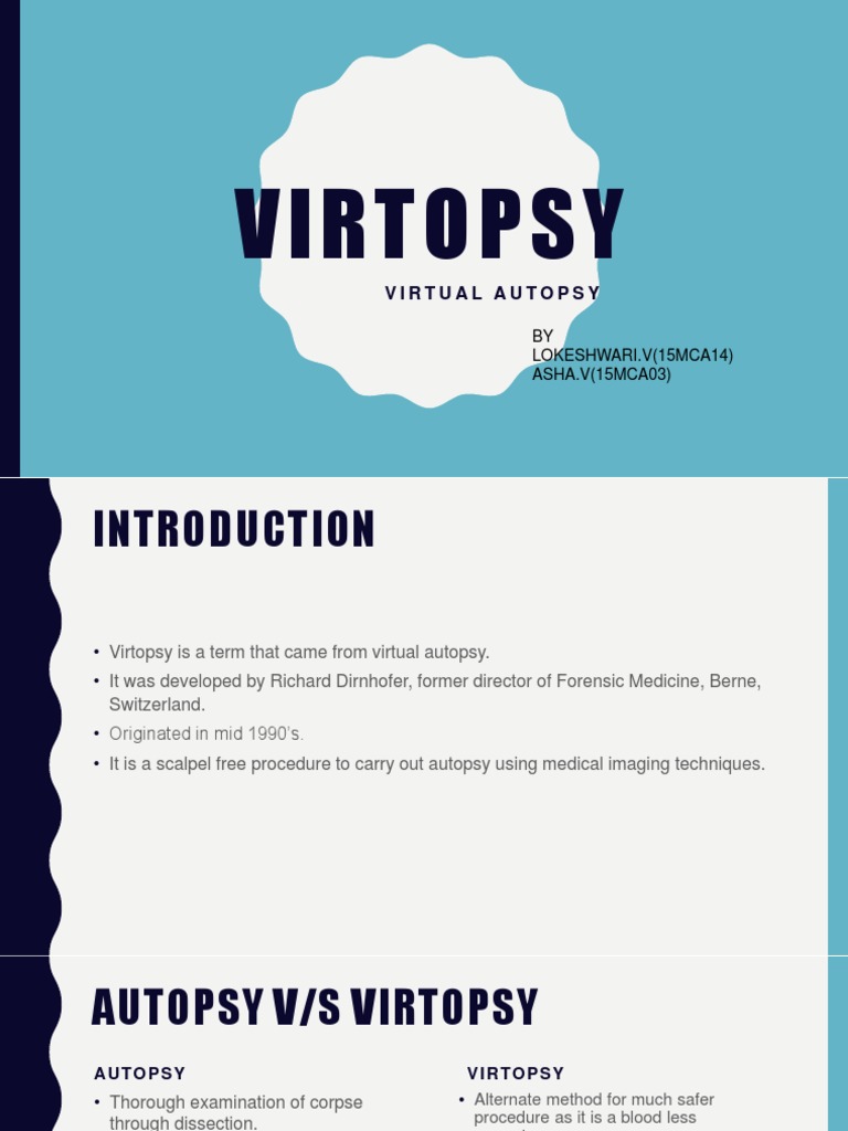 Virtopsy: Virtual Autopsy | Download Free PDF | Ct Scan | Radiography