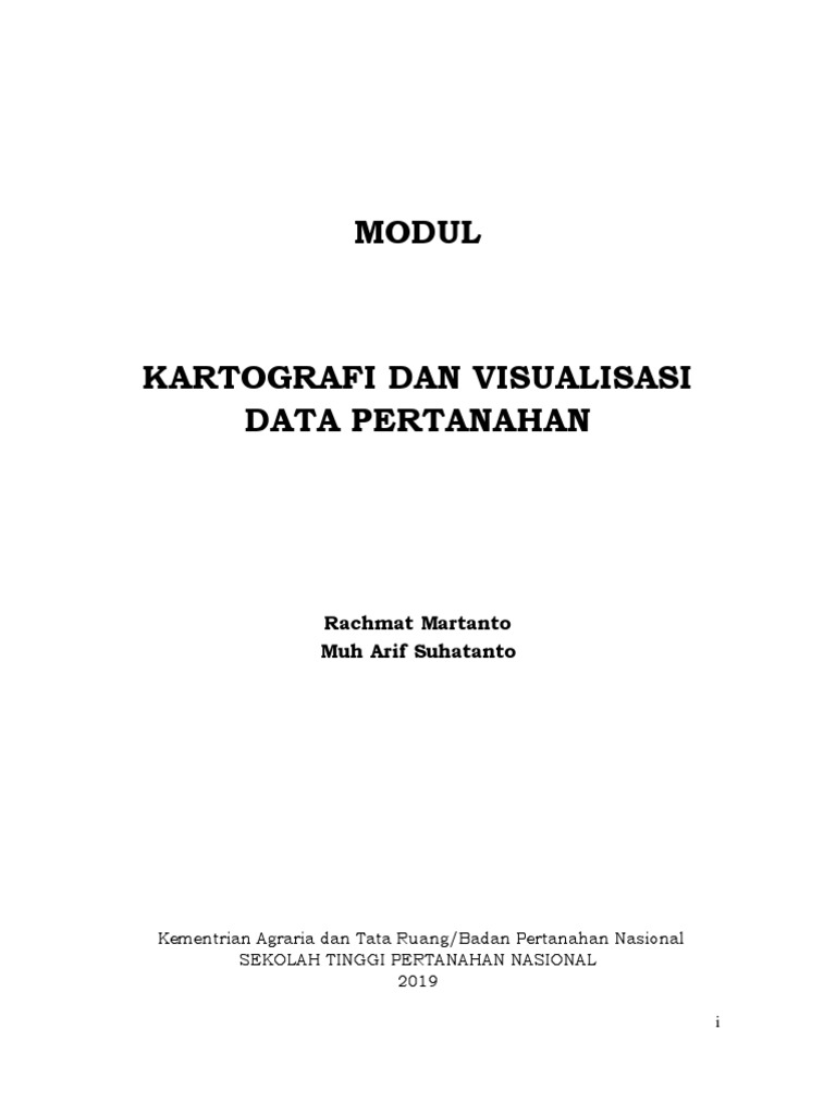 Modul-Kartografi1 Dan Visualisasi Data Pertnhan Final | PDF
