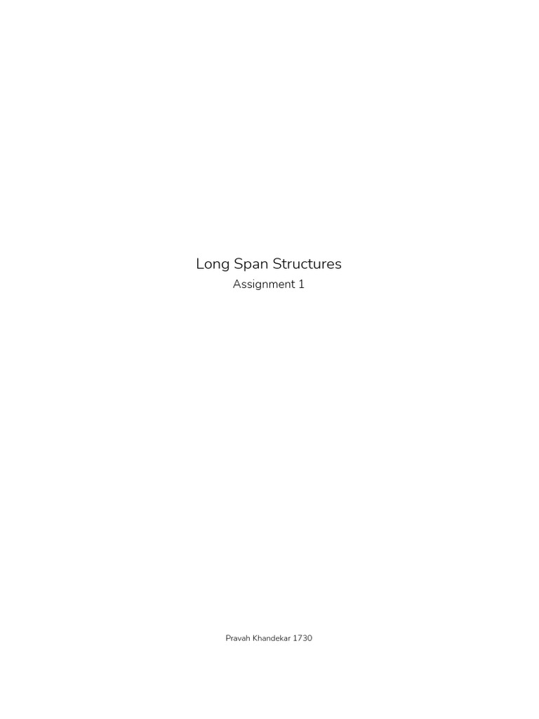 Long Span Structure | PDF | Truss | Dome