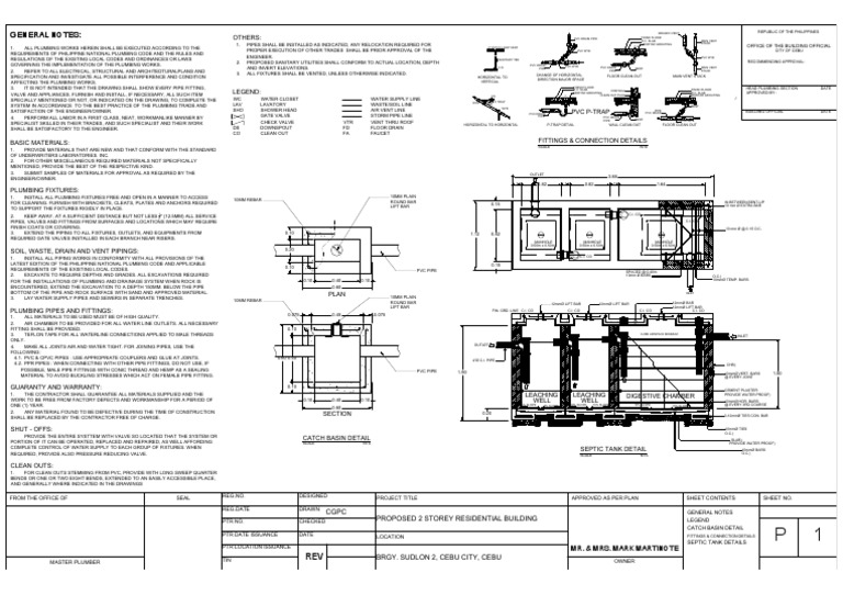 General Notes:: CGPC Proposed 2 Storey Residential Building | Download ...