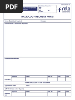 Imaging Request Form | PDF | Radiology | Medical Imaging