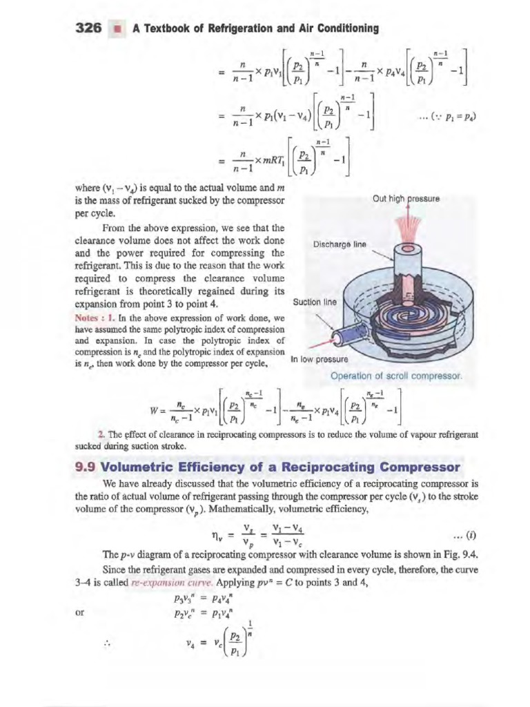 Volumetric Efficiency For Reciprocating Compressor | PDF | Atmosphere ...