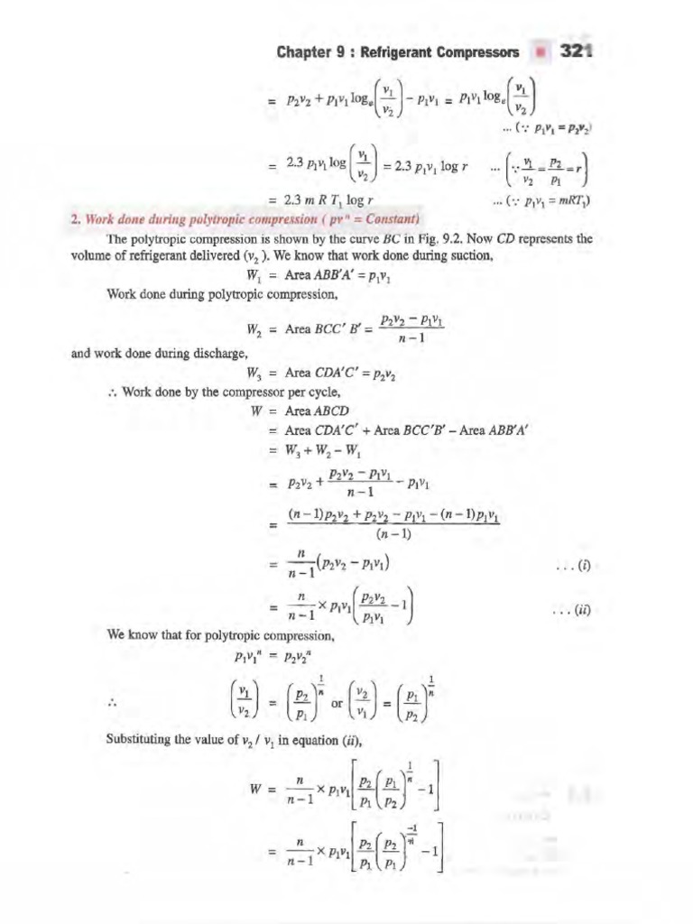 Work Done in Polytropic Process | PDF