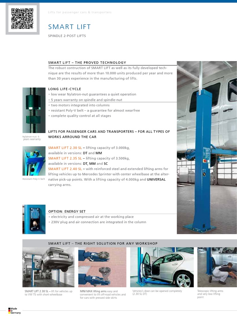 Nussbaum Smart Lifts Overview | PDF | Manufactured Goods | Automotive ...