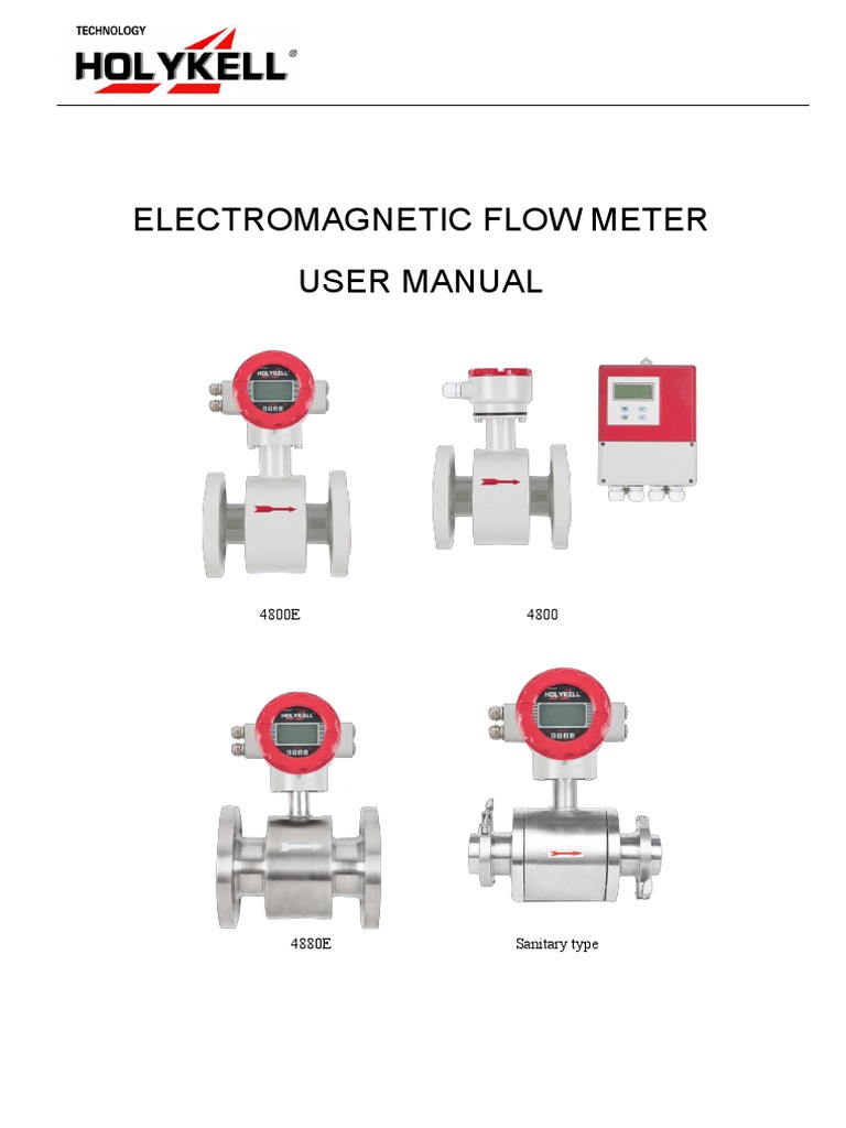 Electromagnetic Flow Meter User Manual | PDF | Power Supply | Flow ...