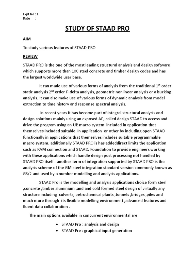 STAAD Pro LAB | Download Free PDF | Cartesian Coordinate System