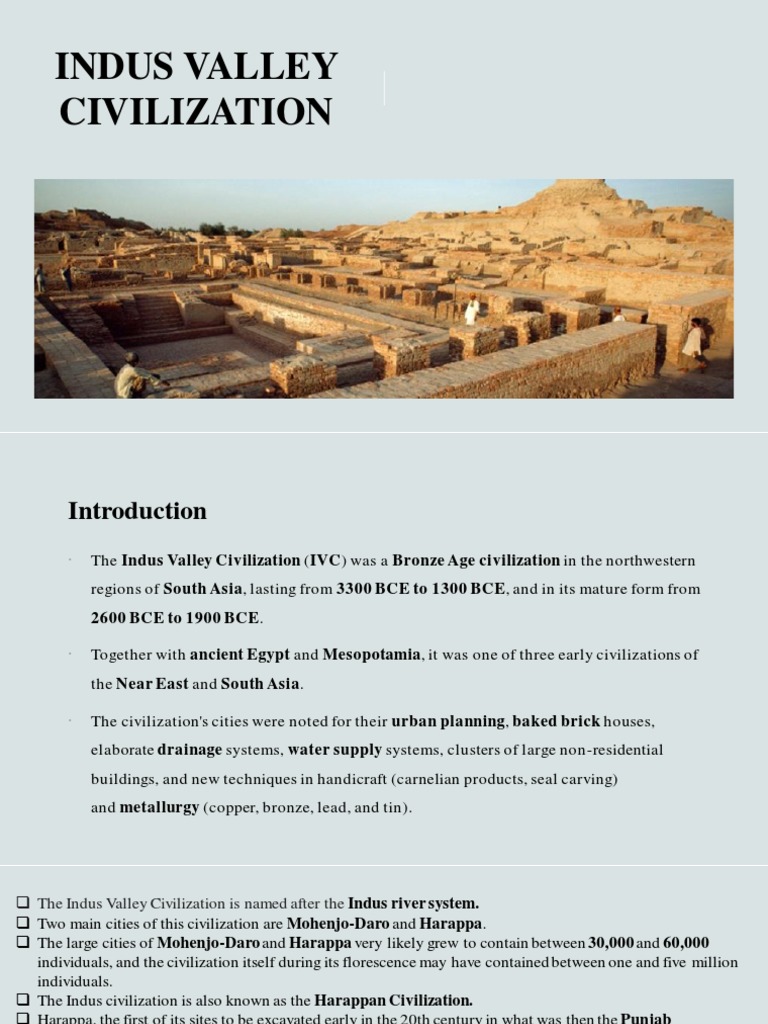 Indus Civilization Timeline