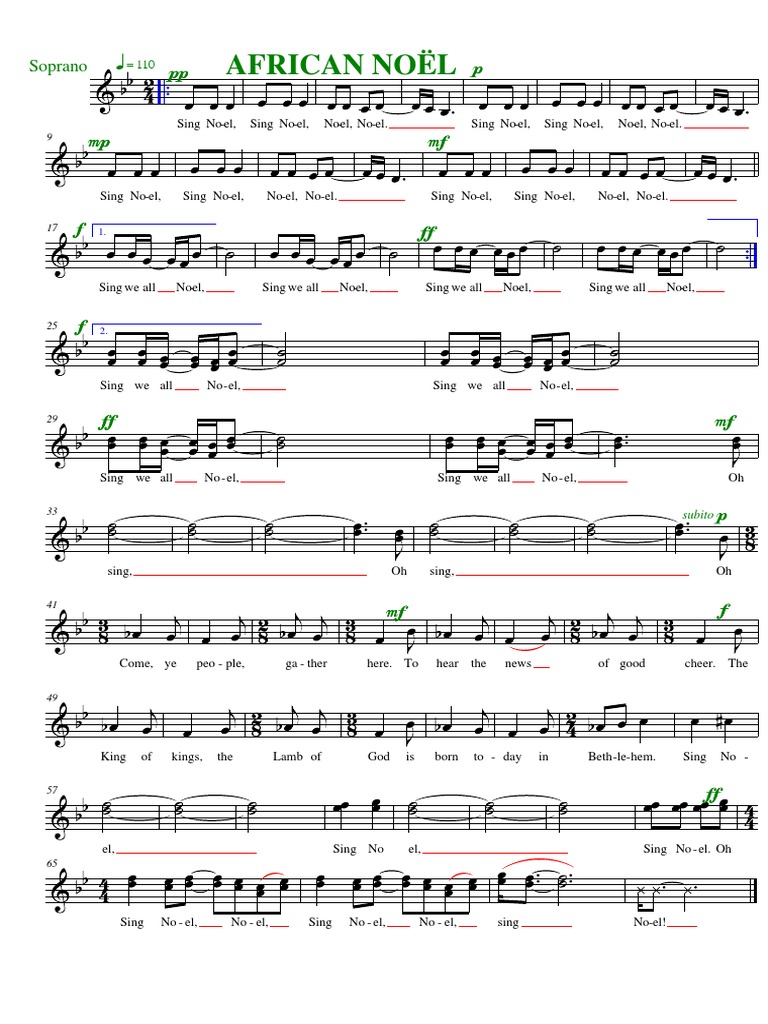 African Noël-Soprano | PDF