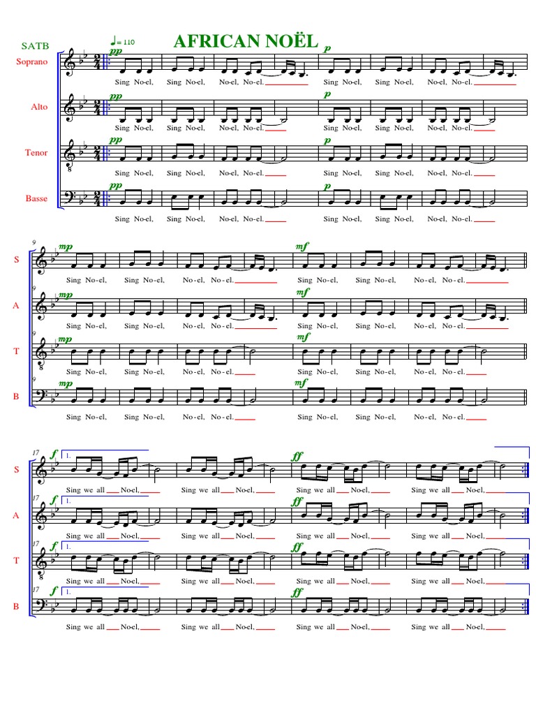African Noël-Satb | PDF