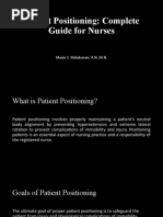 Patient Positioning (Sims, Orthopneic, Dorsal Recumbent) Guide (2020 ...