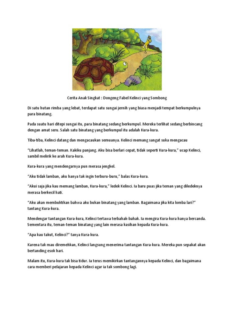 Cerita Kelinci Dan Kura-Kura | PDF