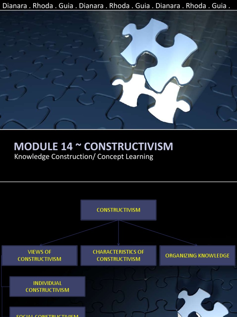 Module 14 Constructivism | PDF | Constructivism (Philosophy Of Education) | Learning