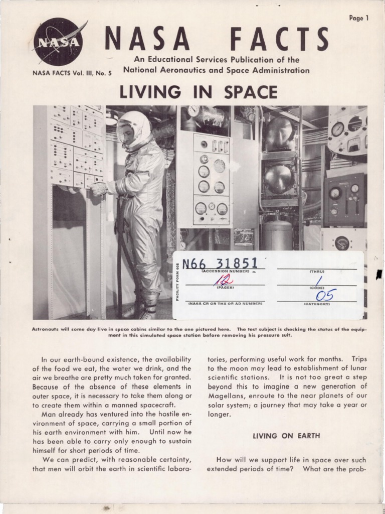NASA Facts Living in Space | Nasa