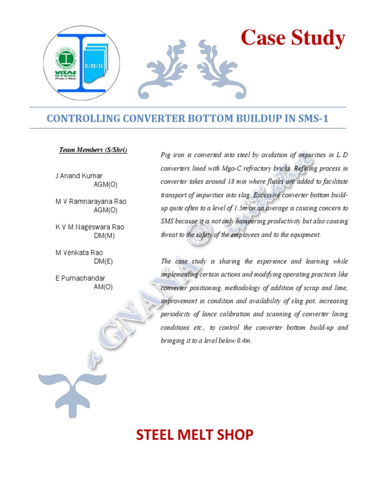 Case Study: Steel Melt Shop | PDF | Iron | Steel